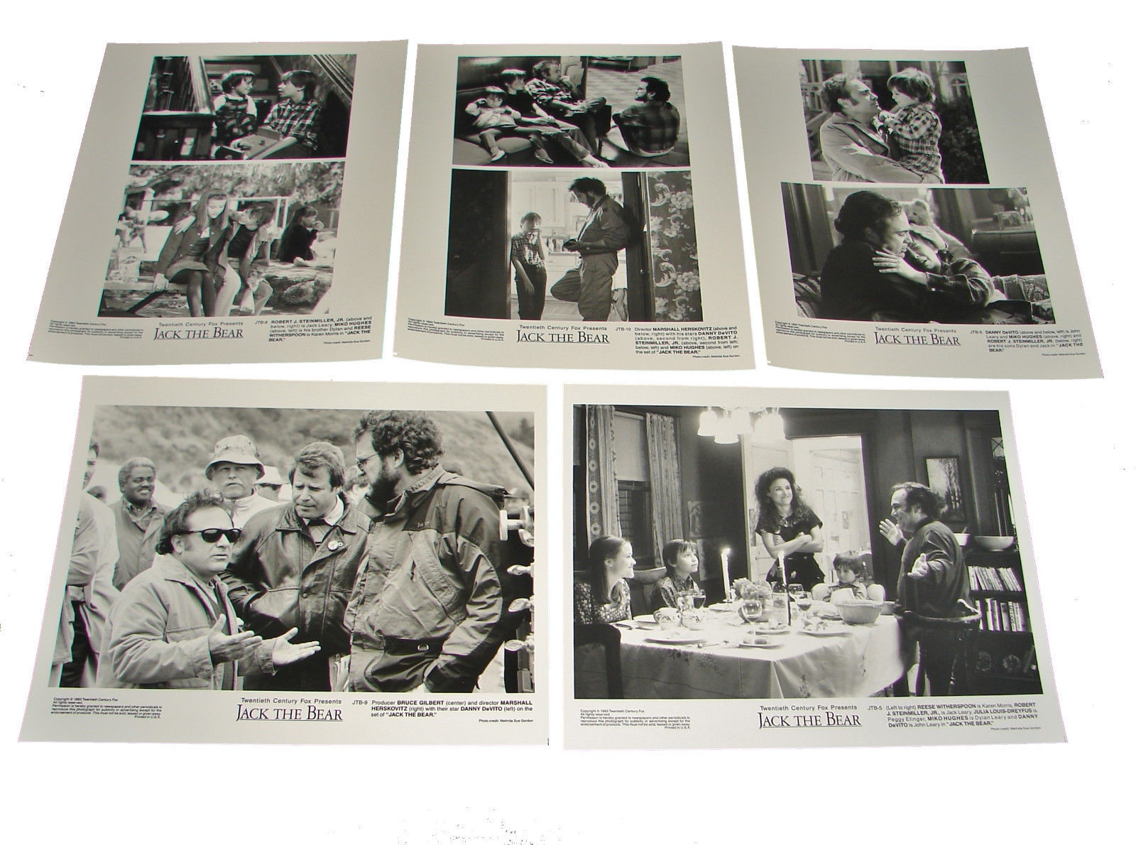 5 1993 JACK THE BEAR Movie Press Photos Danny DeVito Julia Louis ...