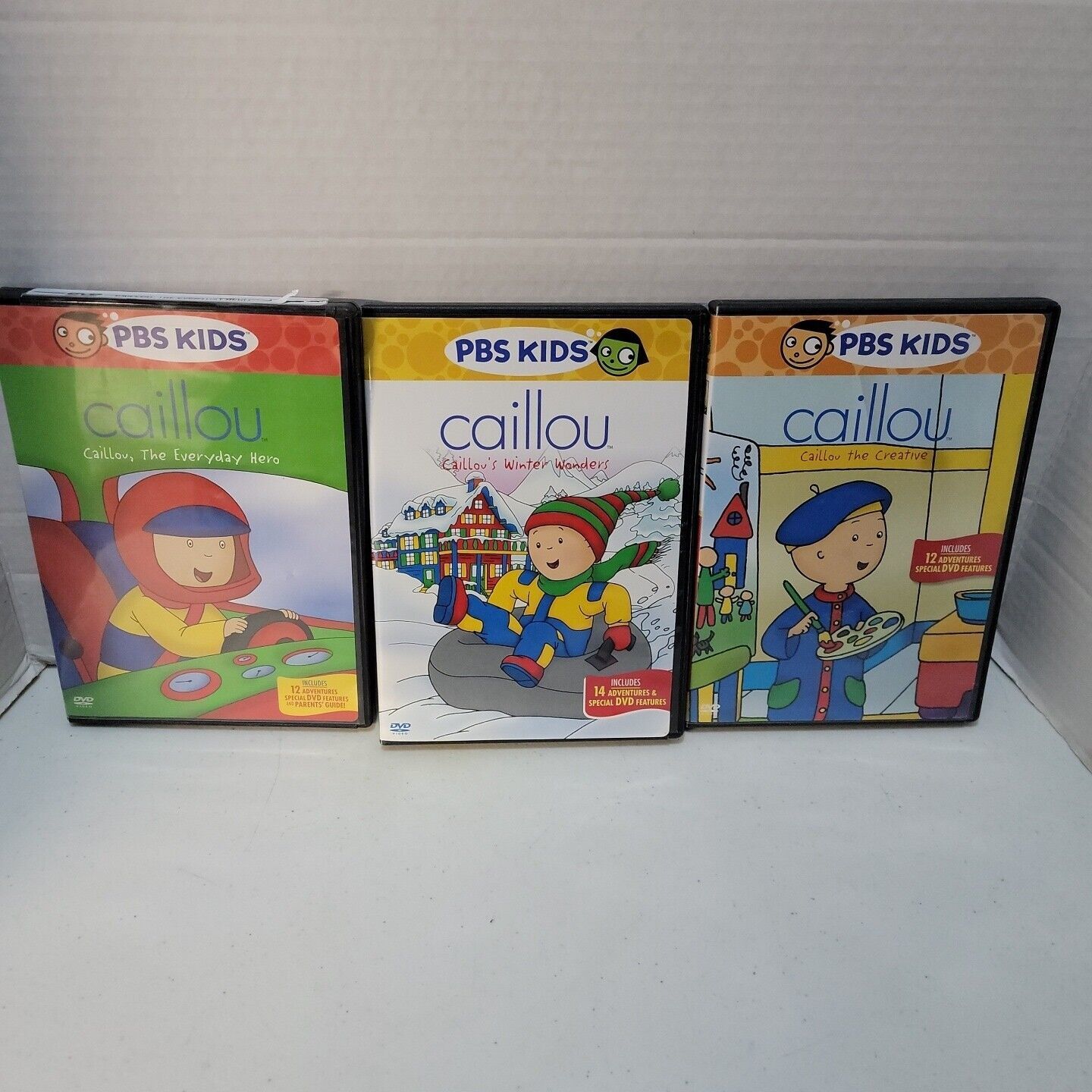 Caillou DVD Lot of 3 PBS Kids - DVDs & Blu-ray Discs