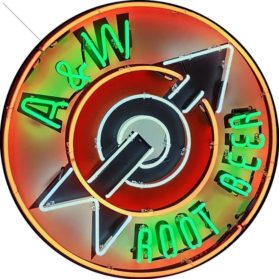 A&W Root Beer Neon Image Metal Advertisement Sign (not real neon ...