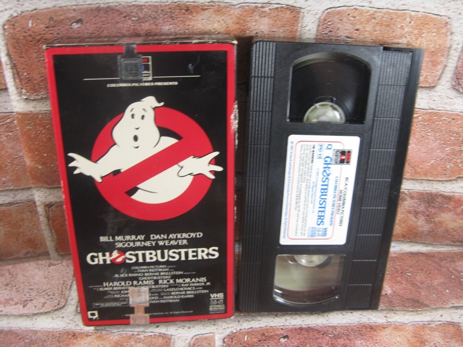 Ghostbusters VHS Red Border sleeve 1985 RCA Dan Aykroyd Bill Murray ...
