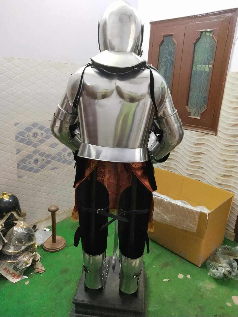 Medieval Complete Body Knight Armor Suit Full Size Wearable Armor Suit ...