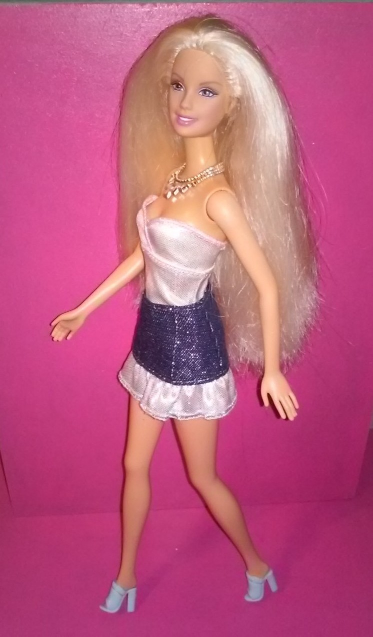 Barbie Doll Platinum Hair Jean Skirt Y2K - Dolls, Clothing & Accessories