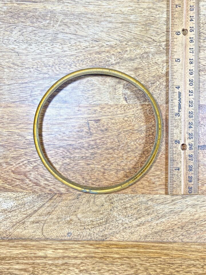 Old Metal Clock Dial Pan Trim Ring (4.72 Inch Dia, 4.35 Inner Dia ...