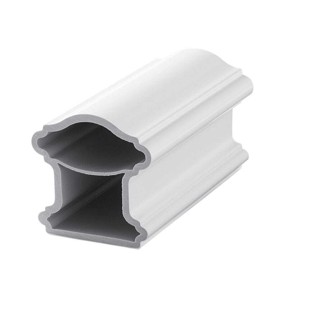 Deck Railing Kit Classic 94 In. White Composite With Top Bottom Rail ...