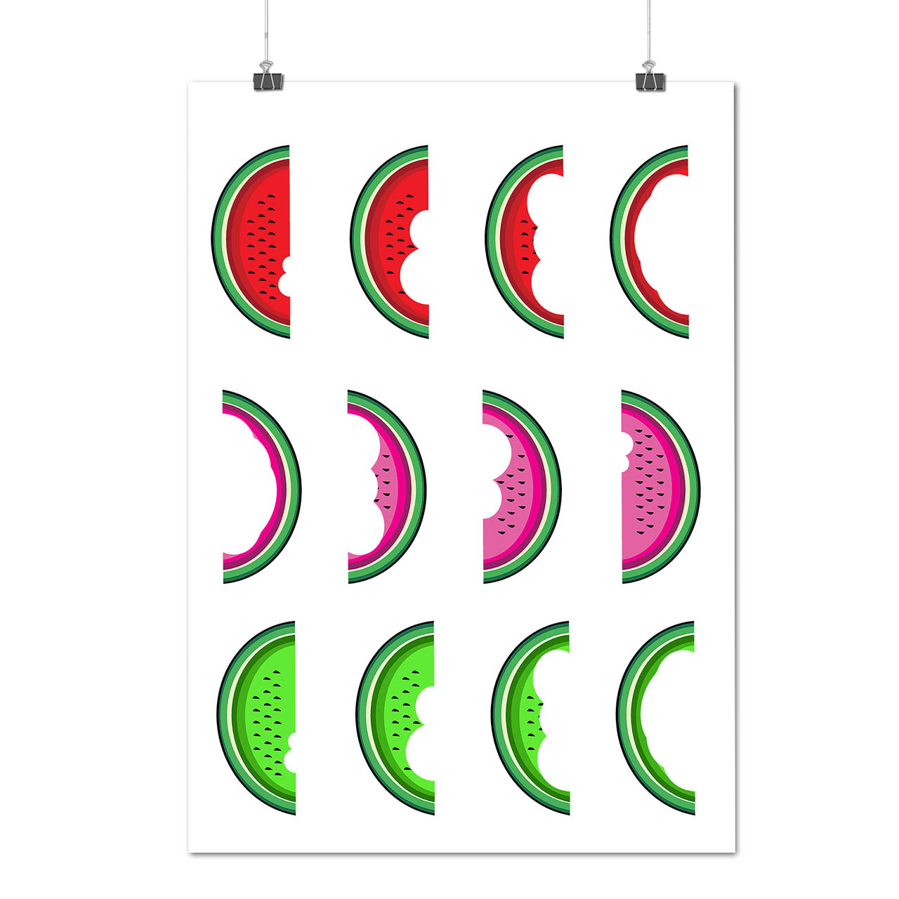 Watermelon Fruit Fashion Watermelon Matte/Glossy Poster A0 A1 A2 A3 A4 ...