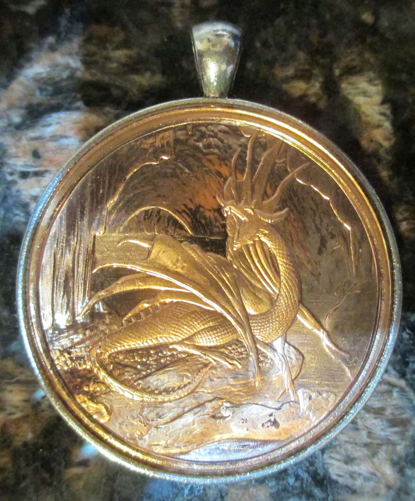 Nordic Creatures Nidhoggr Dragon, Copper Coin, Pendant - Coins & Paper ...