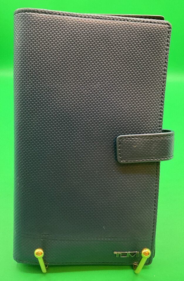 A Rare HTF Awesome TUMI Men Monaco Breast Pocket Navy Blue Snap Wallet ...