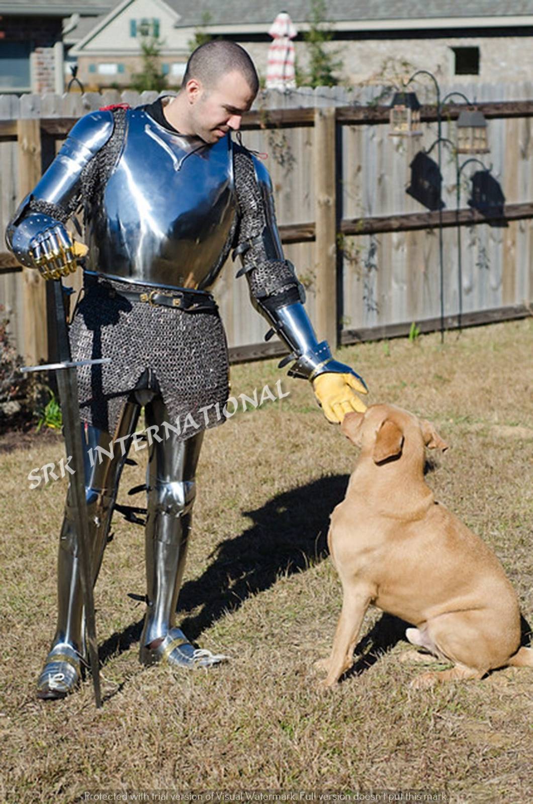 Medieval Knight Pig Face Armor Suit With Chainmail ~ Combat Full Body ...
