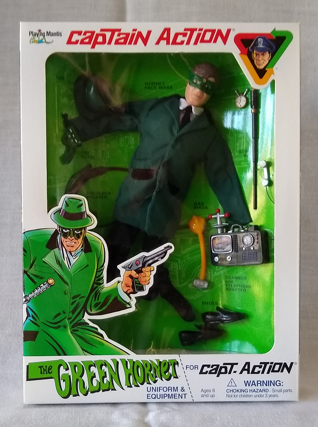 CAPTAIN ACTION PLAYING MANTIS GREEN HORNET - 2000 - MIB! - Comic Book ...