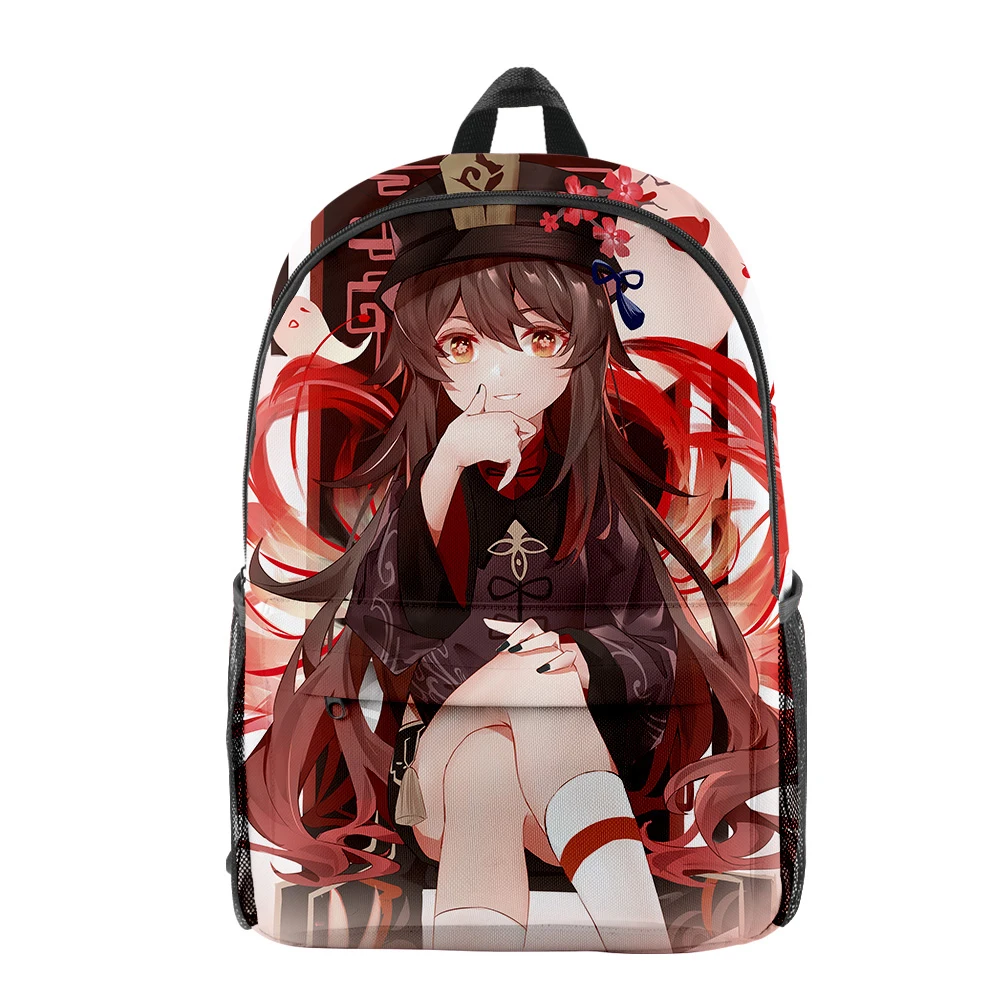 Youthful Genshin Impact Hu Tao Student School Bags Notebook Backpacks ...