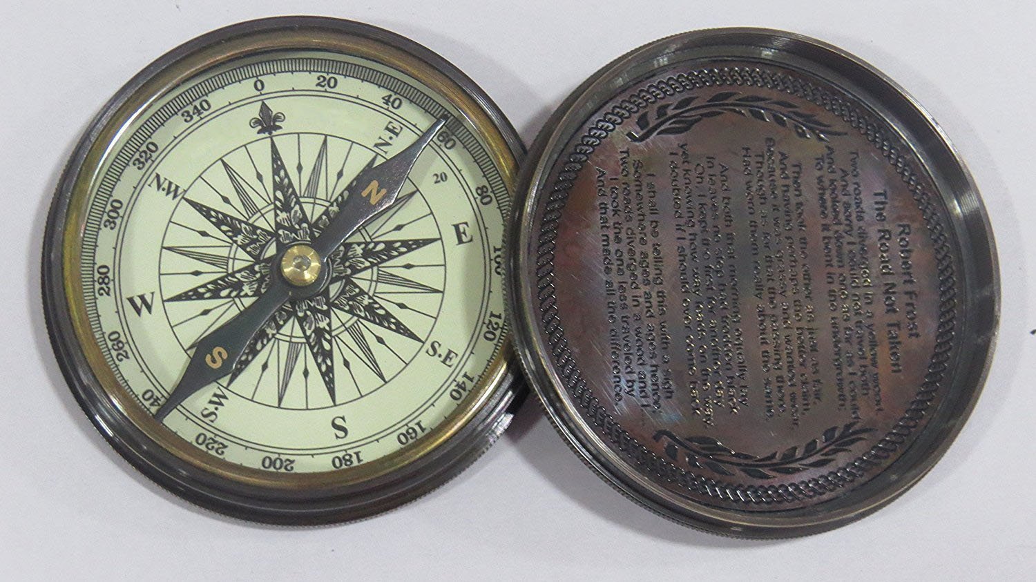NauticalMart Antique Poem Compass By NauticalMart - Compasses