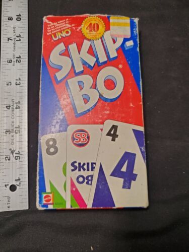 Skip-Bo Card Game Mattel 2003 Complete with instructions - Card Games ...