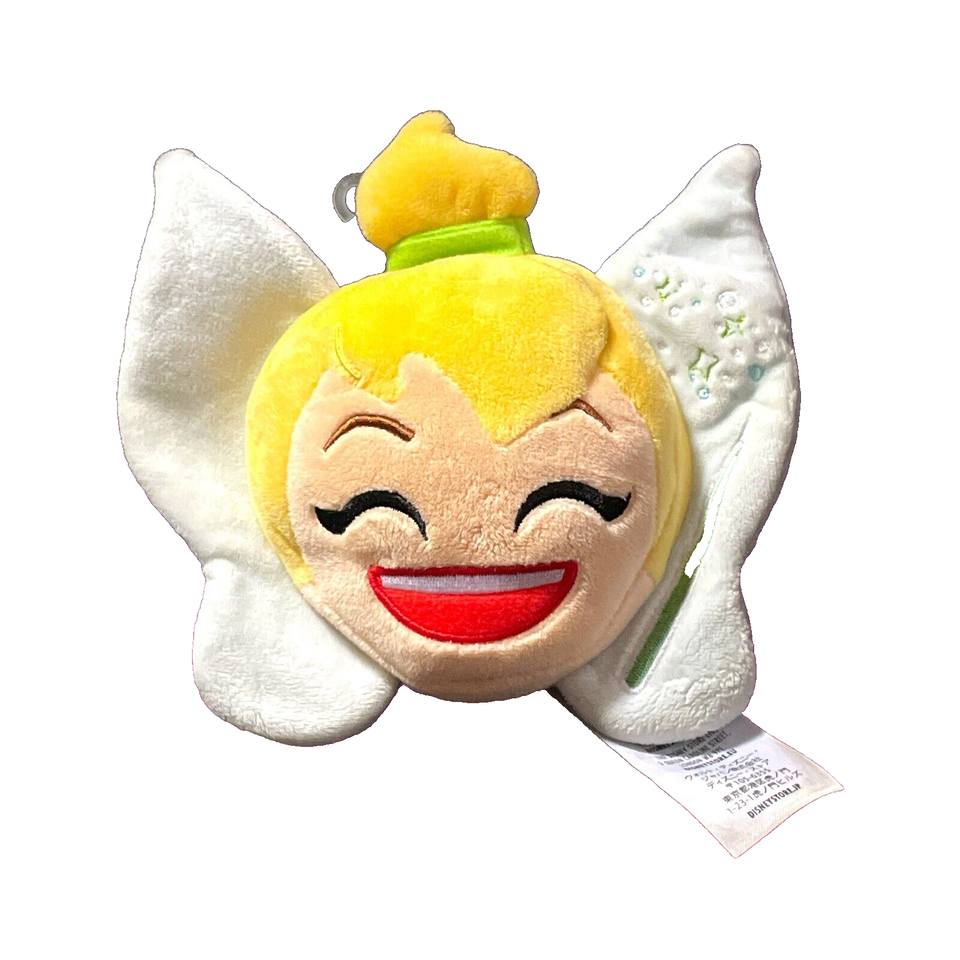 Disney 4" Peter Pan Tinker Bell Emoji Plush Double Sided Reversible Toy ...