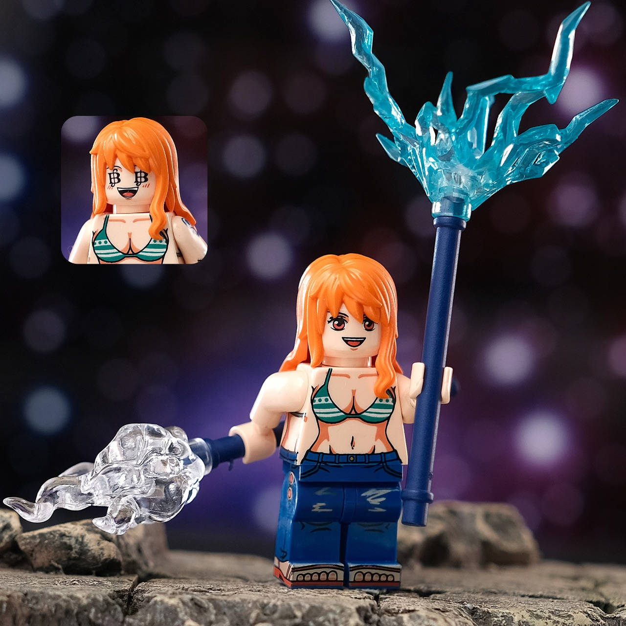 Nami Thunder One Piece Minifigures Building and 50 similar items