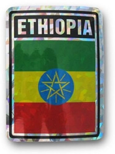 RFCO Ethiopia Country Flag Reflective Decal Bumper Sticker Best Garden ...
