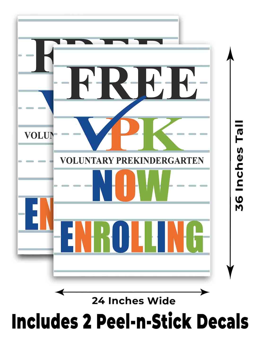 FREE VPK Signicade 24x36 Aframe Sidewalk Decal Sign Banner EDUCATION ...