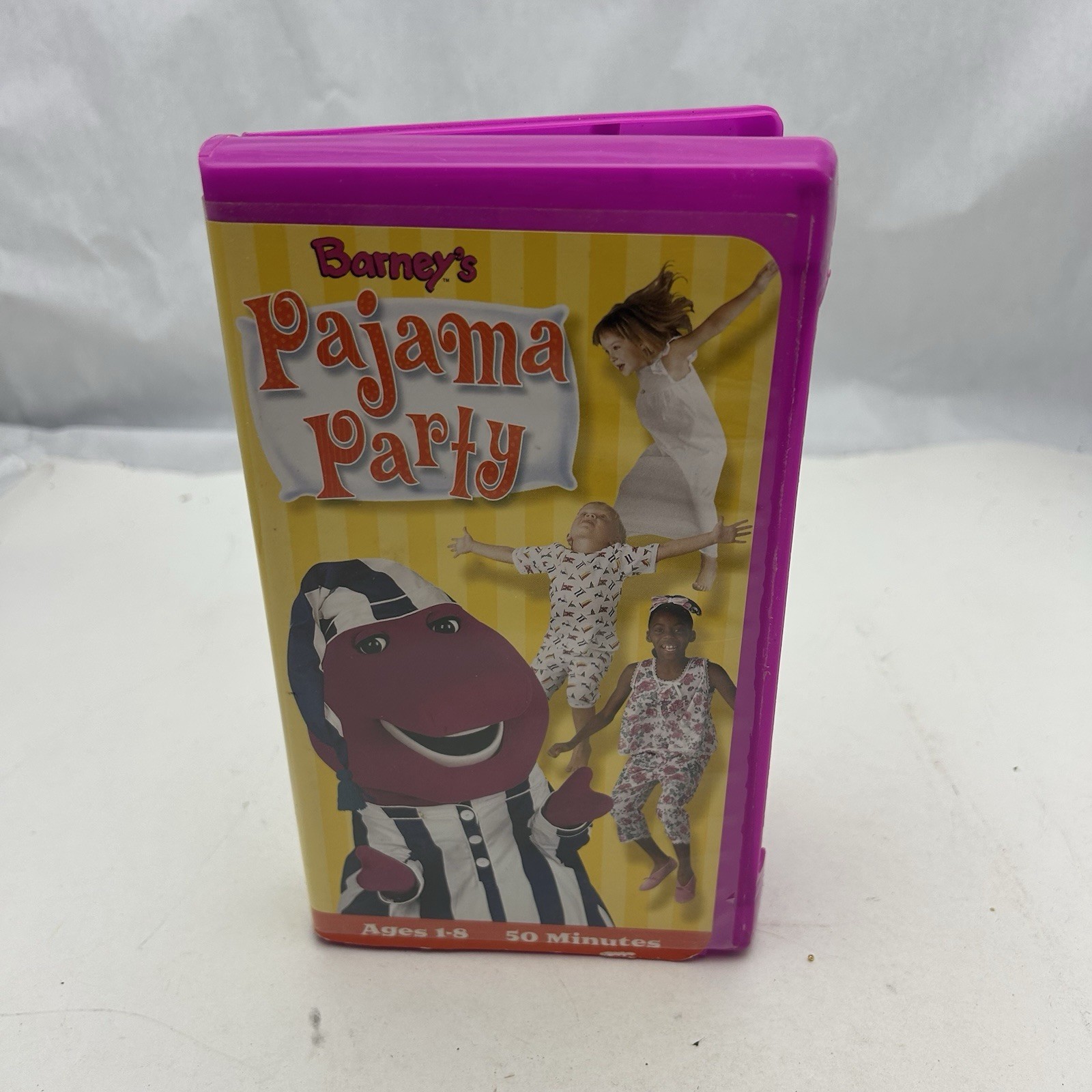 Barney's Pajama Party VHS Video Tape Sing Along Songs Purple Case - VHS ...