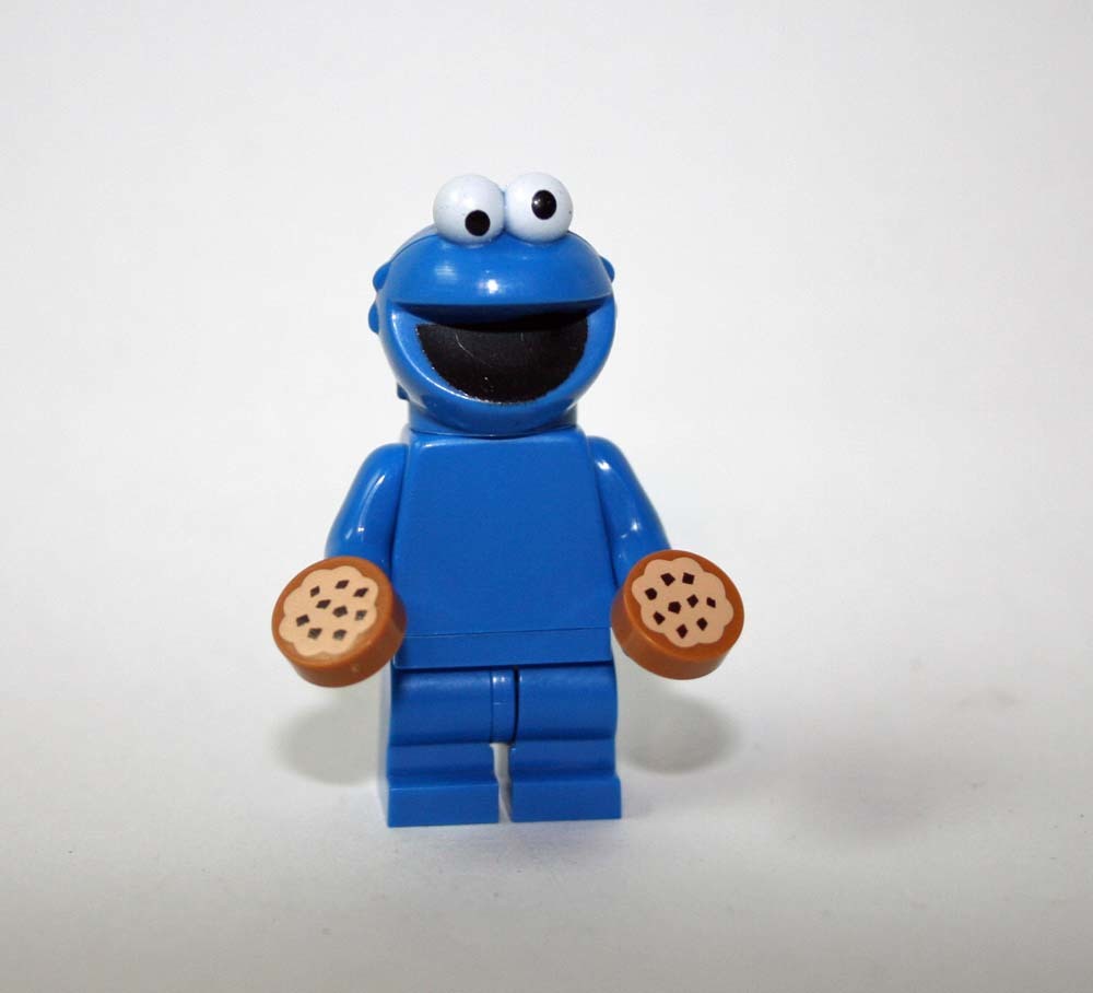Cookie Monster Sesame Street Kids Tv Show Cartoon Custom Minifigures ...