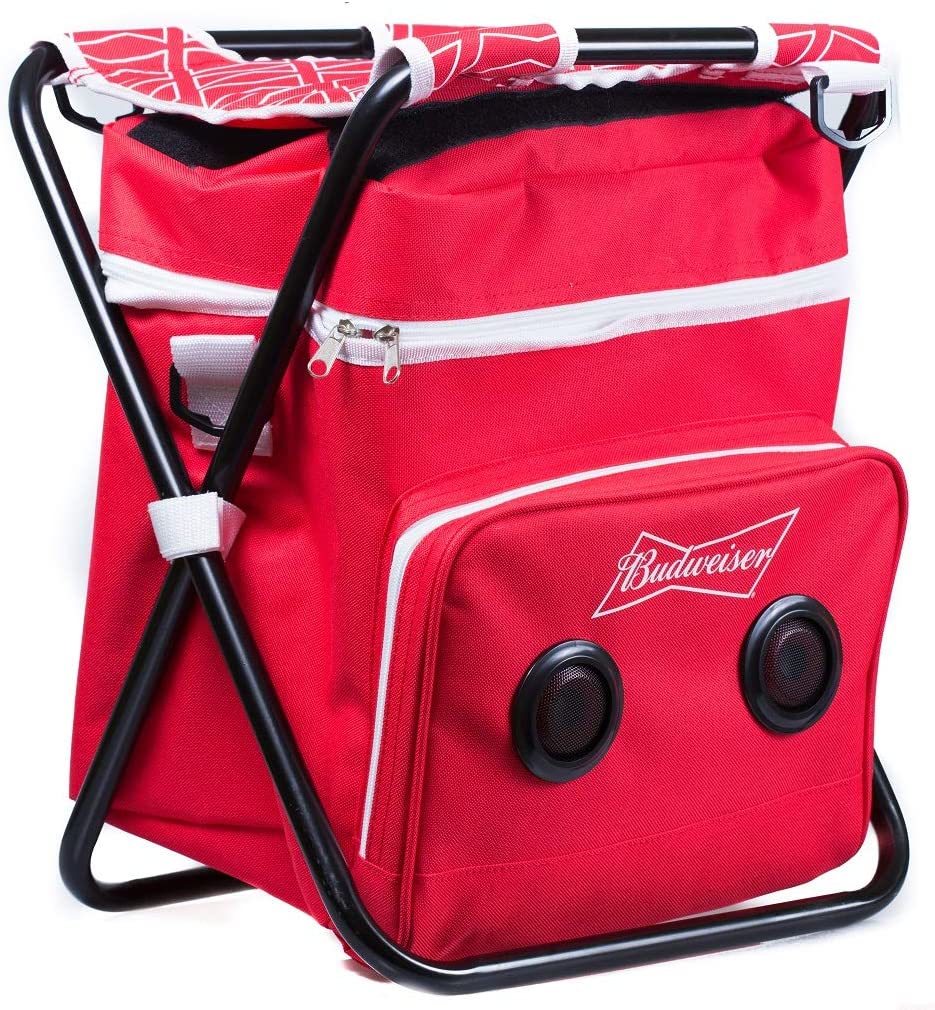 BUDWEISER LIGHT BLUETOOTH FOLDING CHAIR W/ COOLER & SPEAKER - Sporting ...