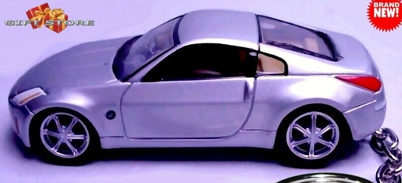 VERY RARE HTF KEY CHAIN SILVER NISSAN 350Z Z CAR FAIRLADY CUSTOM ...