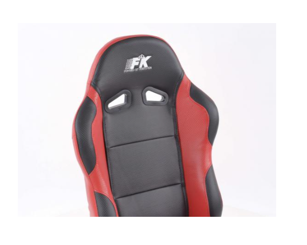 FK Universal Reclining Bucket Sports Seats - Red Carbon & Black Edition ...