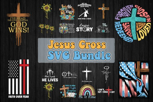 Jesus Cross SVG Bundle and 22 similar items