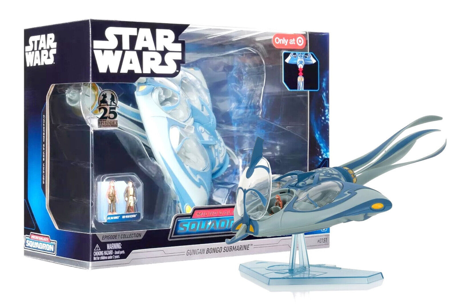 Star Wars Micro Galaxy Squadron Gungan Bongo Submarine with 2 Mini ...
