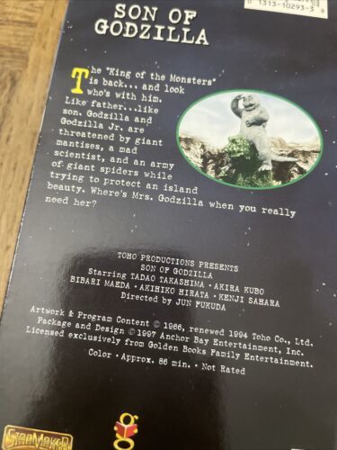 Godzilla Son Of Godzilla VHS - VHS Tapes
