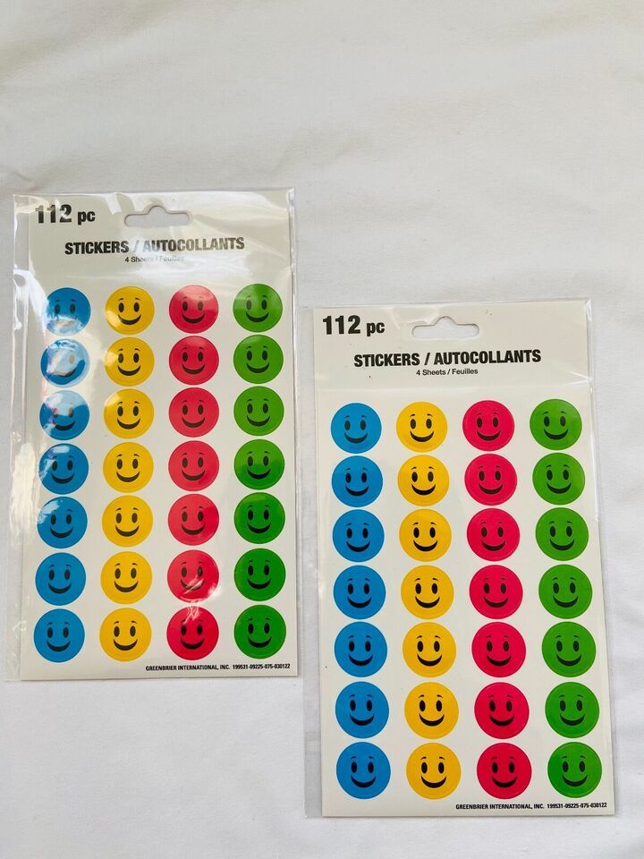 224 Smiley Face Sticker Scrapbook PlannerTeacher Classroom Reward Merit ...