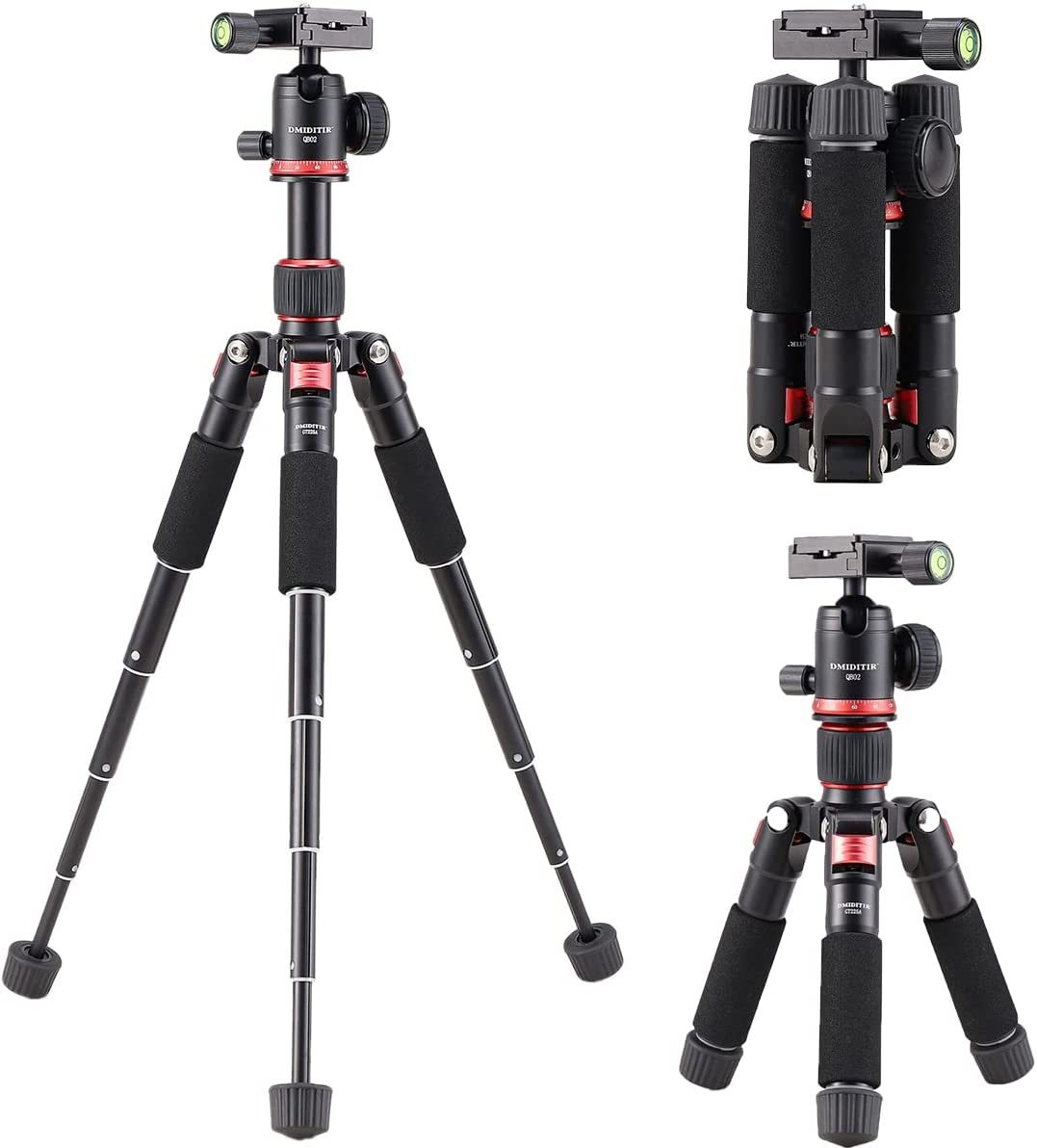 Tabletop Camera Tripod,Portable Metal Mini Tripod,20" Dslr Aluminum ...