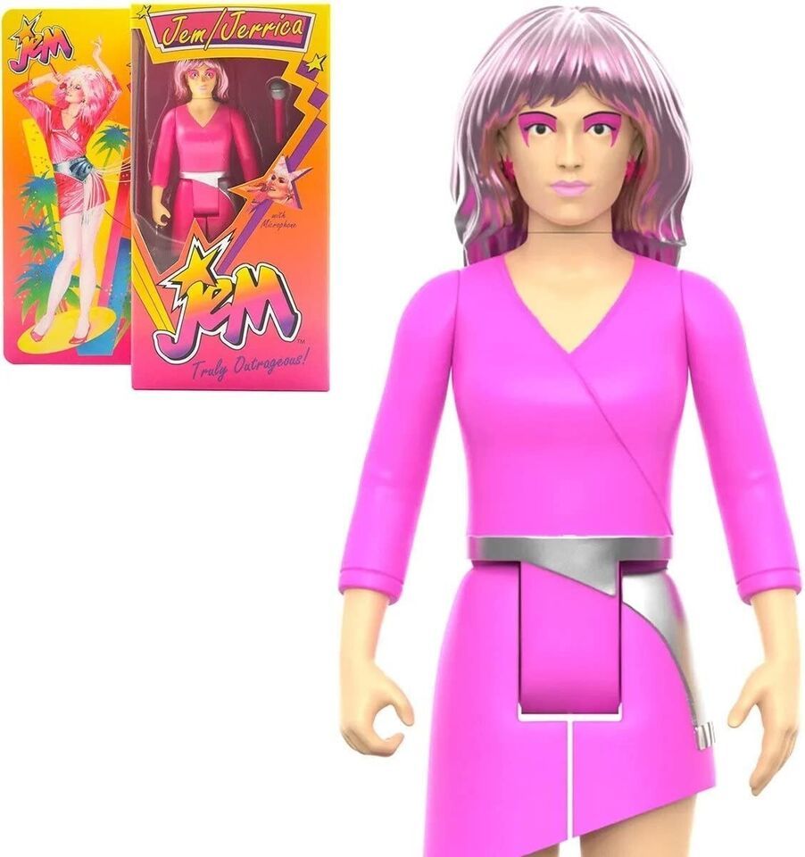 NEW SEALED 2022 Super7 Jem and the Holograms Neon Box Reaction Figure ...