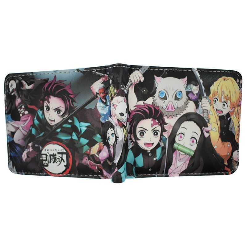 Anime Demon Kimetsu No Yaiba Tanjiro Kamado Wallet Short Purse With ...