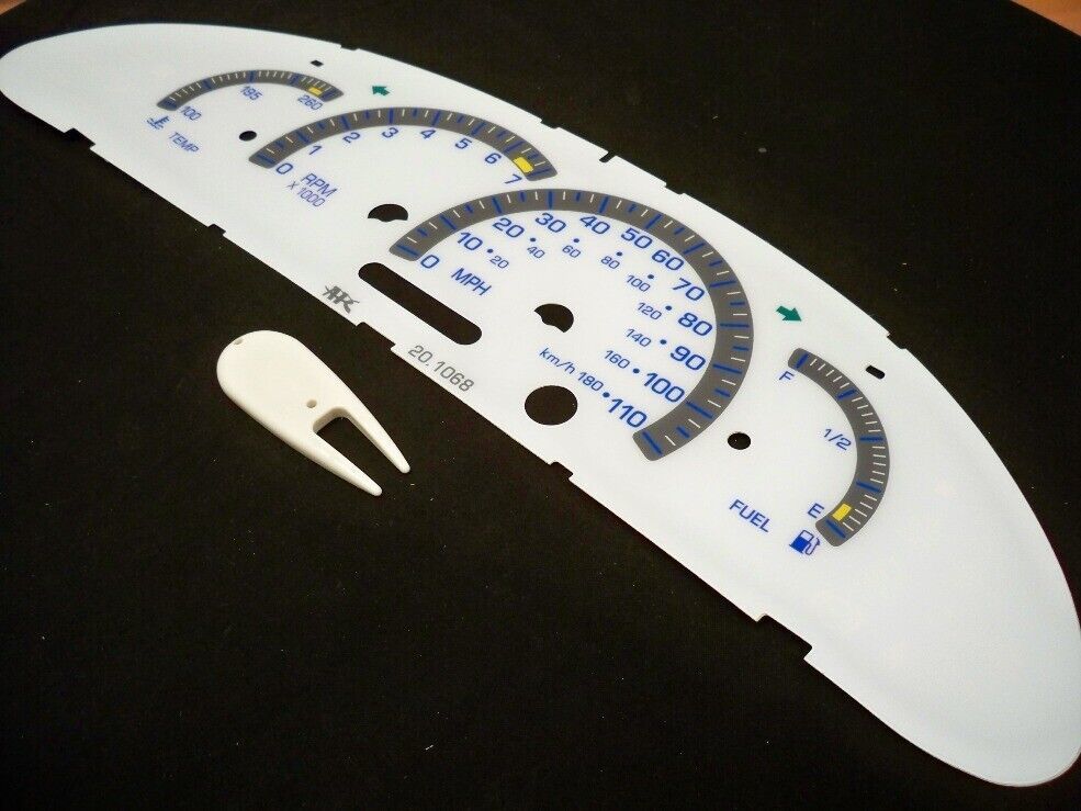 Fits 2000-2002 Pontiac Sunfire w RPM White Face Glow Through Cluster ...