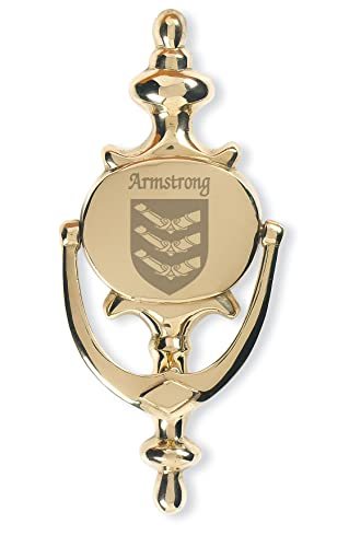 Armstrong Irish Coat of Arms Brass Door Knocker - Other Paint & Varnish