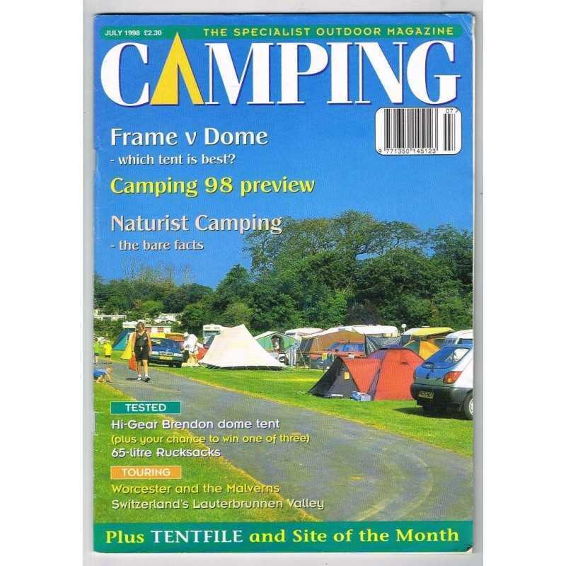 Camping Magazine July 1998 mbox3219/d Frame v Dome Which is best ...