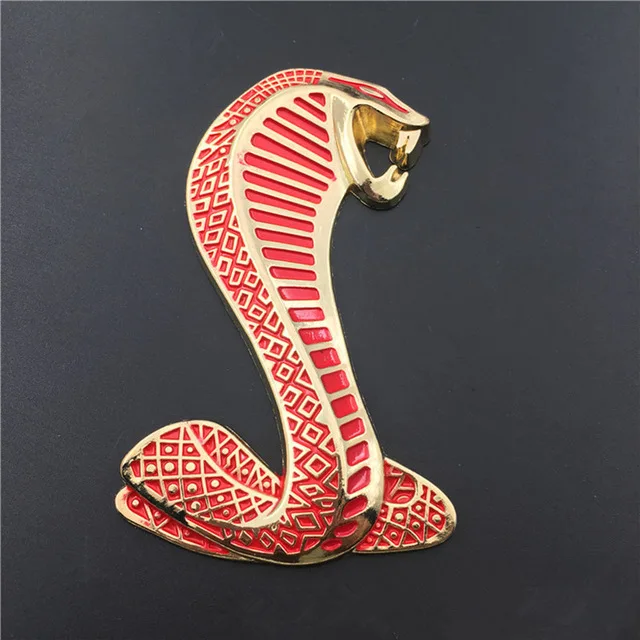 Car Stickers 3D Metal Cobra Logo Badge Emblem For Cobra Shelby GT500 ...