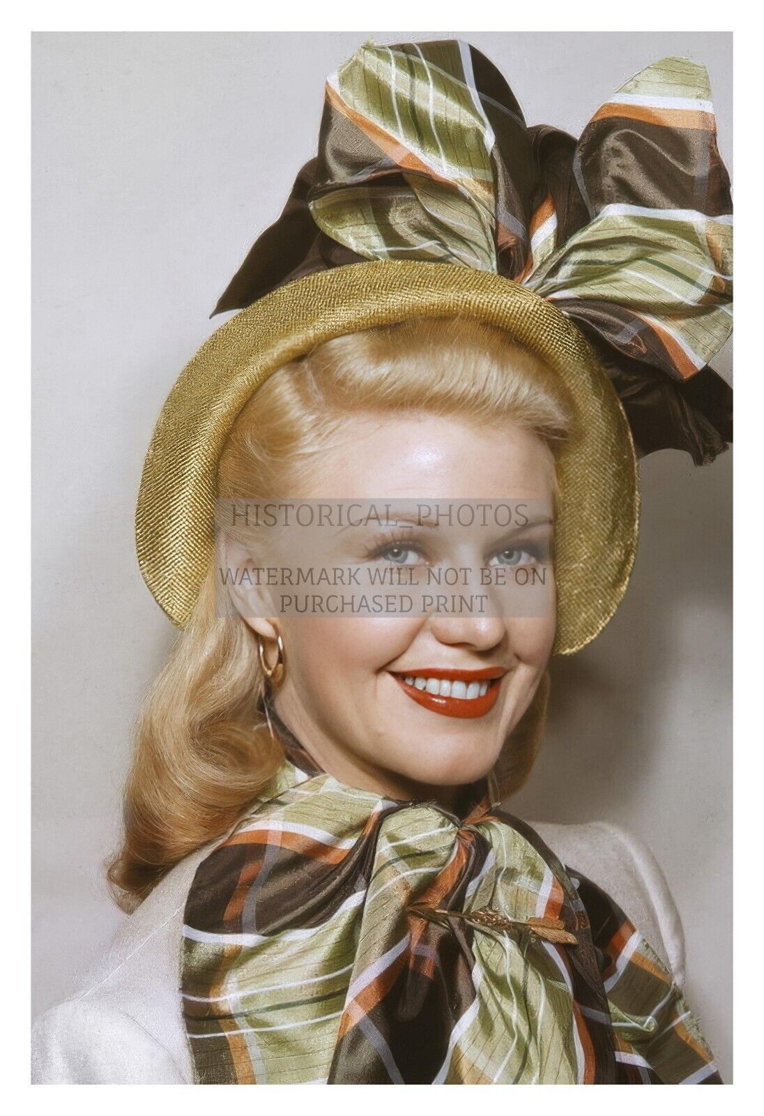 GINGER ROGERS CELEBRITY ACTRESS SCREENLAND JUNE 1945 4X6 PUBLICITY PHOTO - Photographs