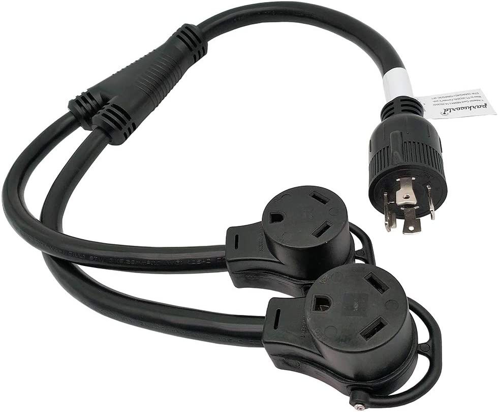 Parkworld 60646 Splitter L14-30P Male To (2) Tt-30R Female, Generator Y ...