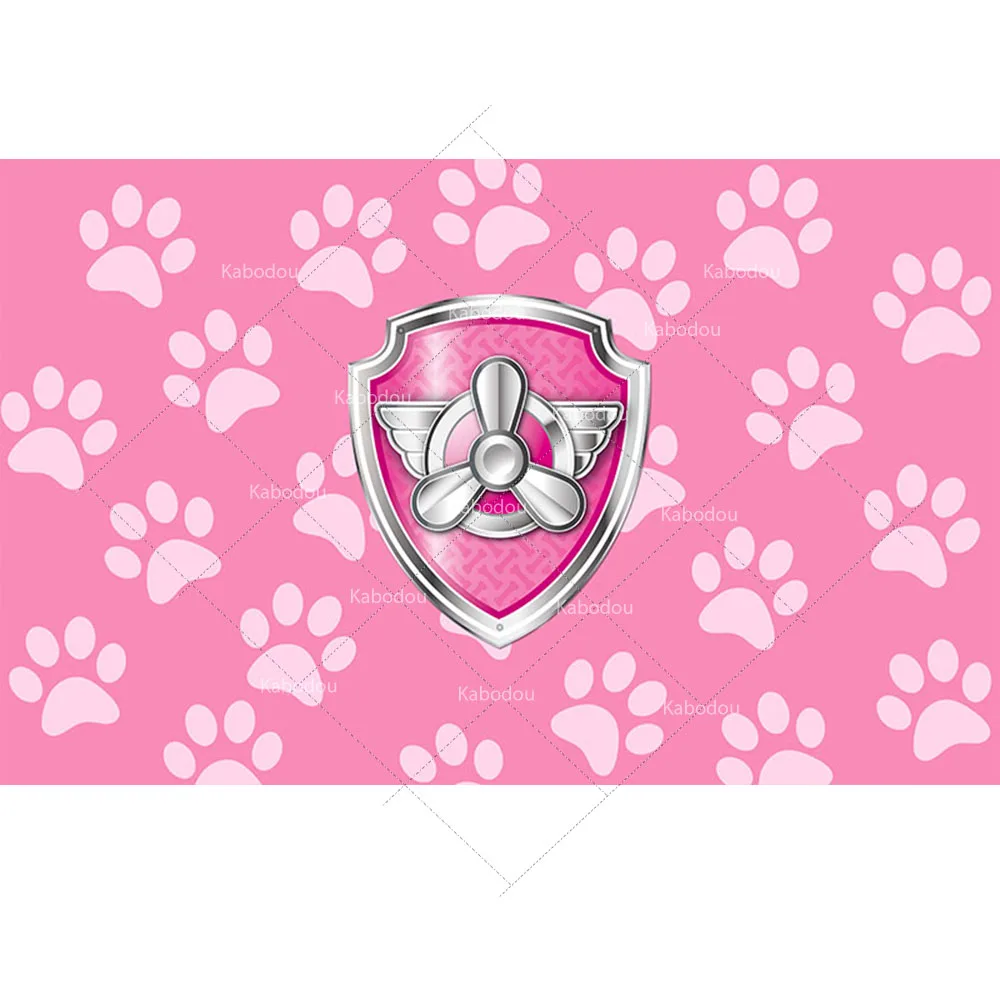 Paw Patrol Skye Round Backdrop Cover For Girls Birthday Party ...