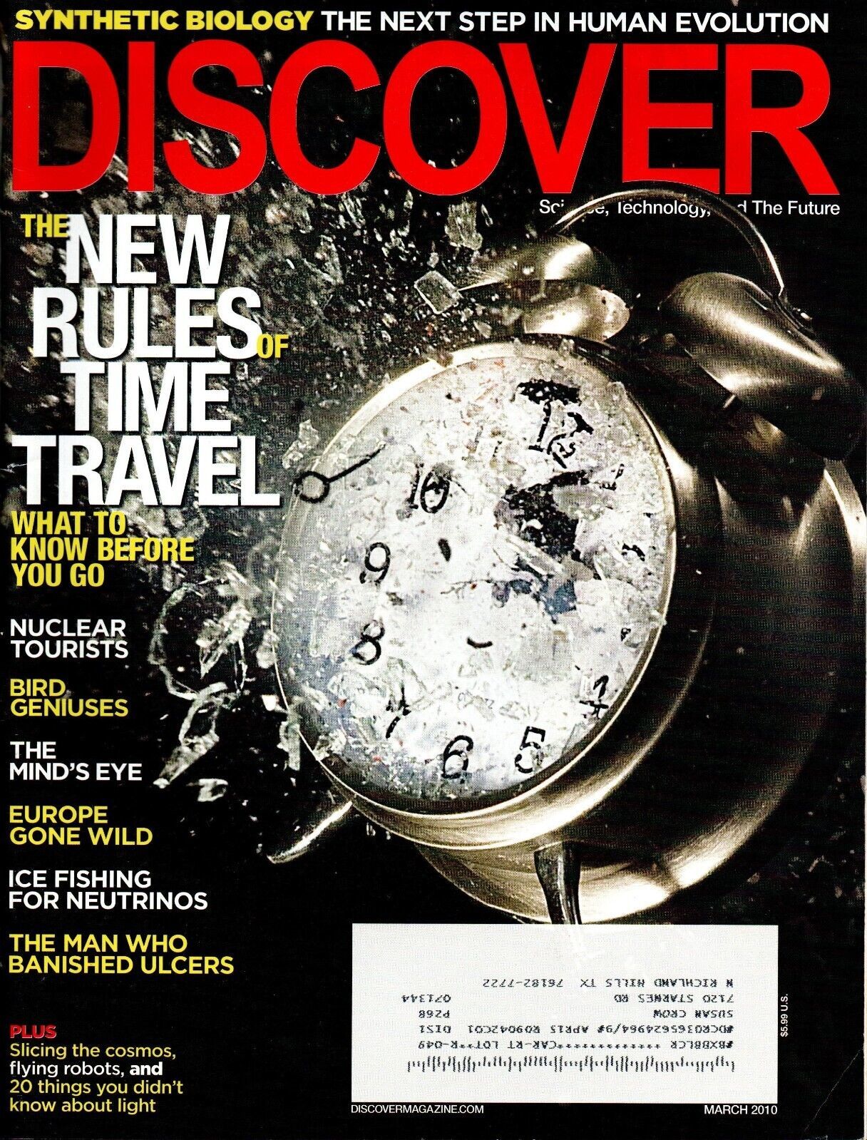 Discover Magazine March 2010 The New Rules of Time Travel - Magazines