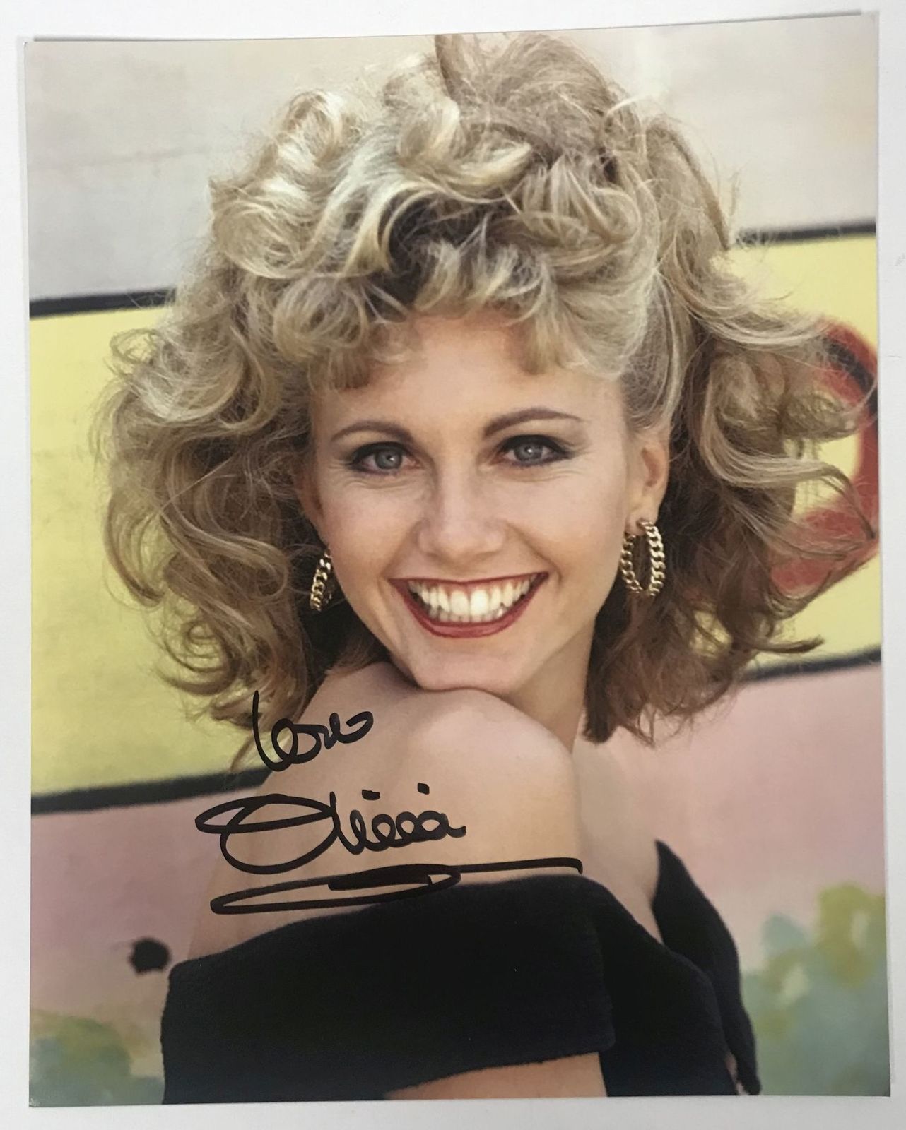 Olivia Newton John Signed Autographed "Grease" Glossy 8x10 Photo - Lifetime COA - Photographs