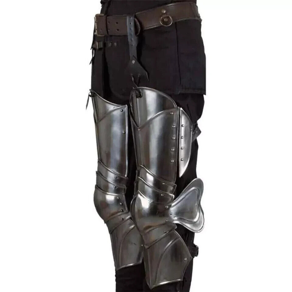 Medieval Armor Steel Full Leg Armor Pair Working Solid Steel Leg Set ...