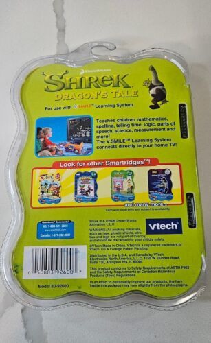 VTech Shrek Dragon's Tale VSmile Video Game CARTRIDGE SMARTRIDGE NEW ...