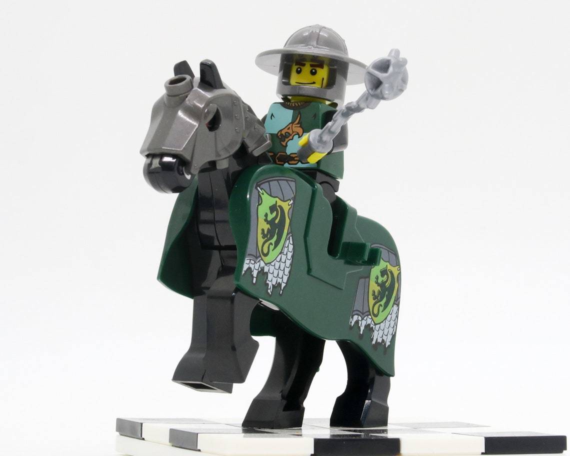 Castle The Dragon Kingdom Dragon Knight on Battle Horse Minifigures ...
