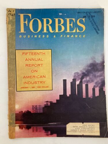 VTG Forbes Magazine January 1 1963 Fifteenth Annual Report on American ...