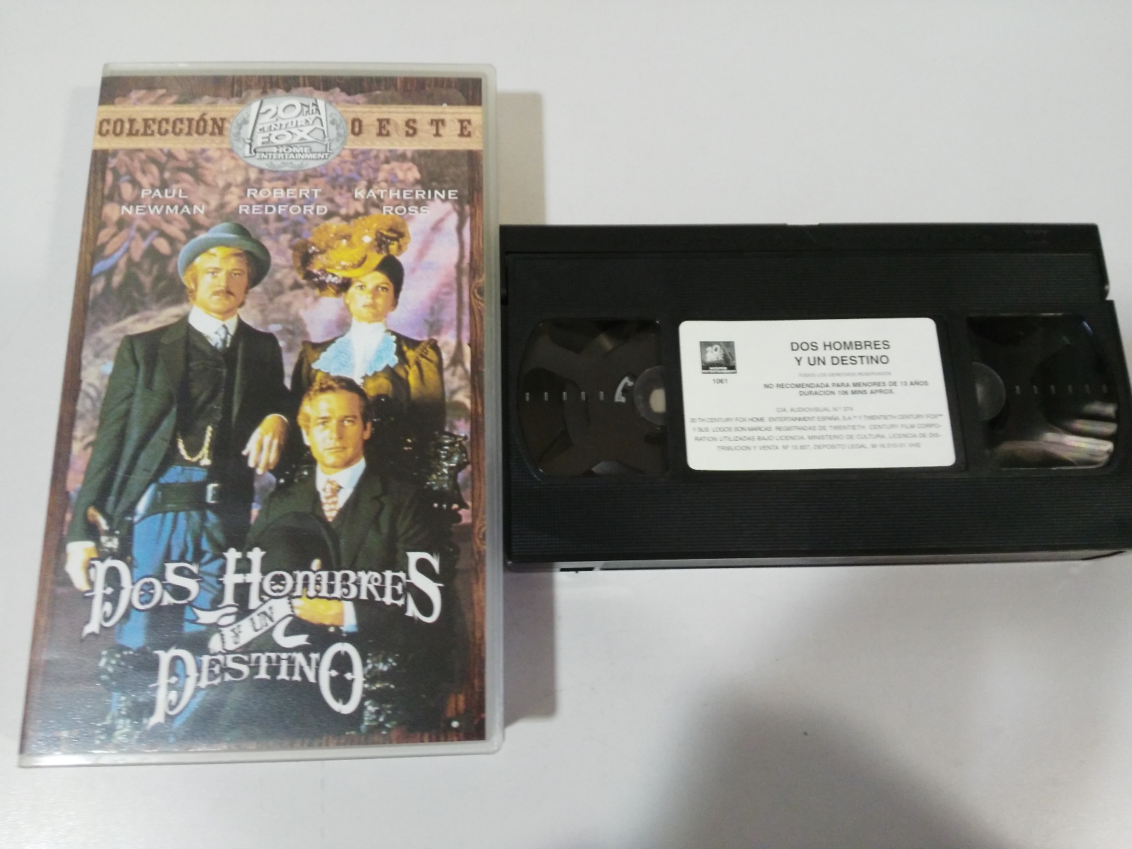 Dos hombres Y un Destiny Paul Newman Robert Redford VHS Tape Spanish ...
