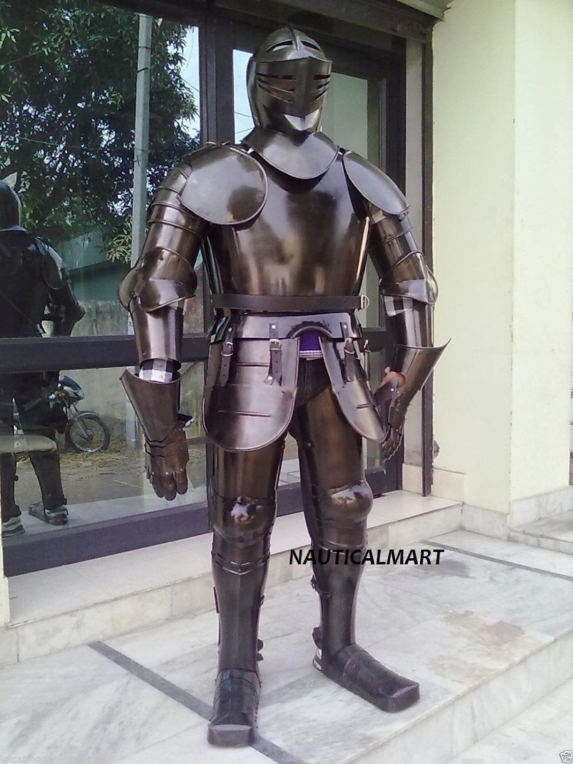 NauticalMart Wearable Knight Epic Custom Armor Black Full Suit Body ...