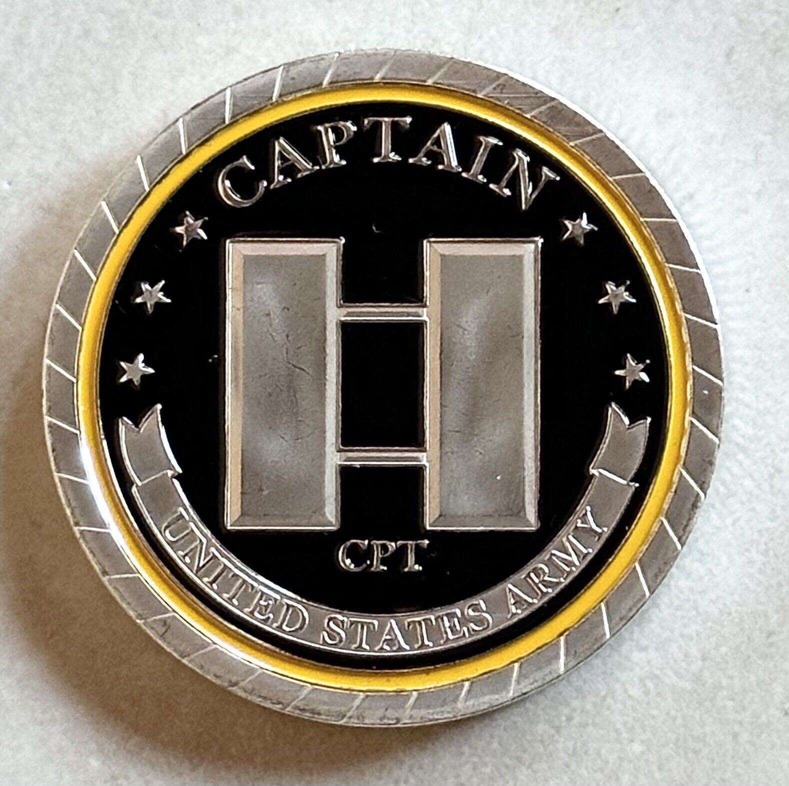US ARMY CAPTAIN RANK CHALLENGE COIN MILITARY - Current Militaria (2001-Now)