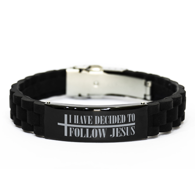 Motivational Christian Bracelet, I have decided to follow Jesus ...