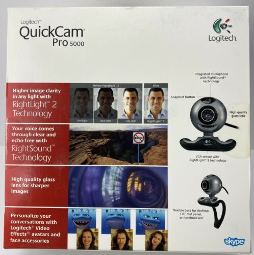 Logitech QuickCam Pro 5000 Webcam Windows and 13 similar items
